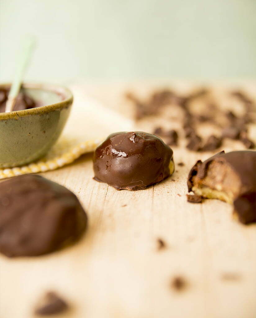 » Raw & glutenfria biskvier med len chokladfyllning